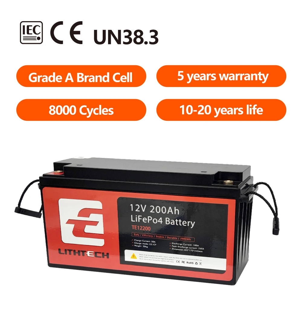 Deep Cycle Solar Systems 24v Lithium Ion Batterie 50ah 300ah 400ah ...