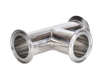 Stainless Steel Sanitary Tri Clamp Tee Kf Pipe Fittings Ss304/316l ...