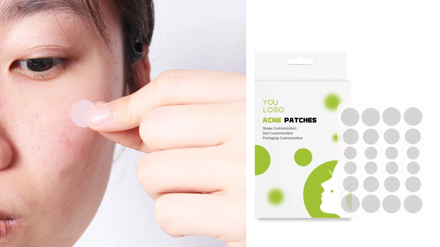 Skin Patches 10mm OEM Hydrocolloid Weed Pimple Acne Patch