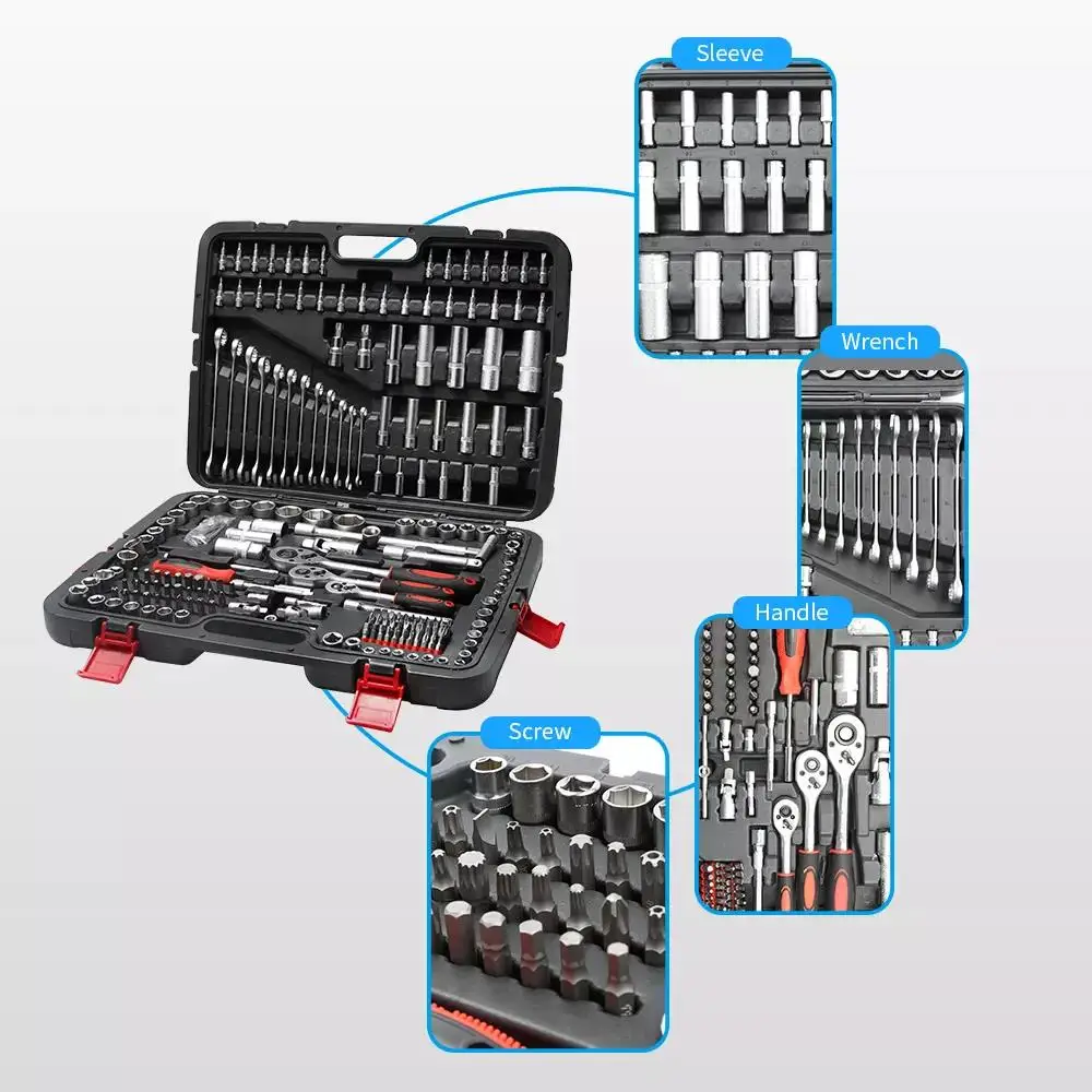 215pcs Chrome Vanadium Car Knurling Mechanics Socket Tool Set - Buy 215pcs Chrome Vanadium Car ...