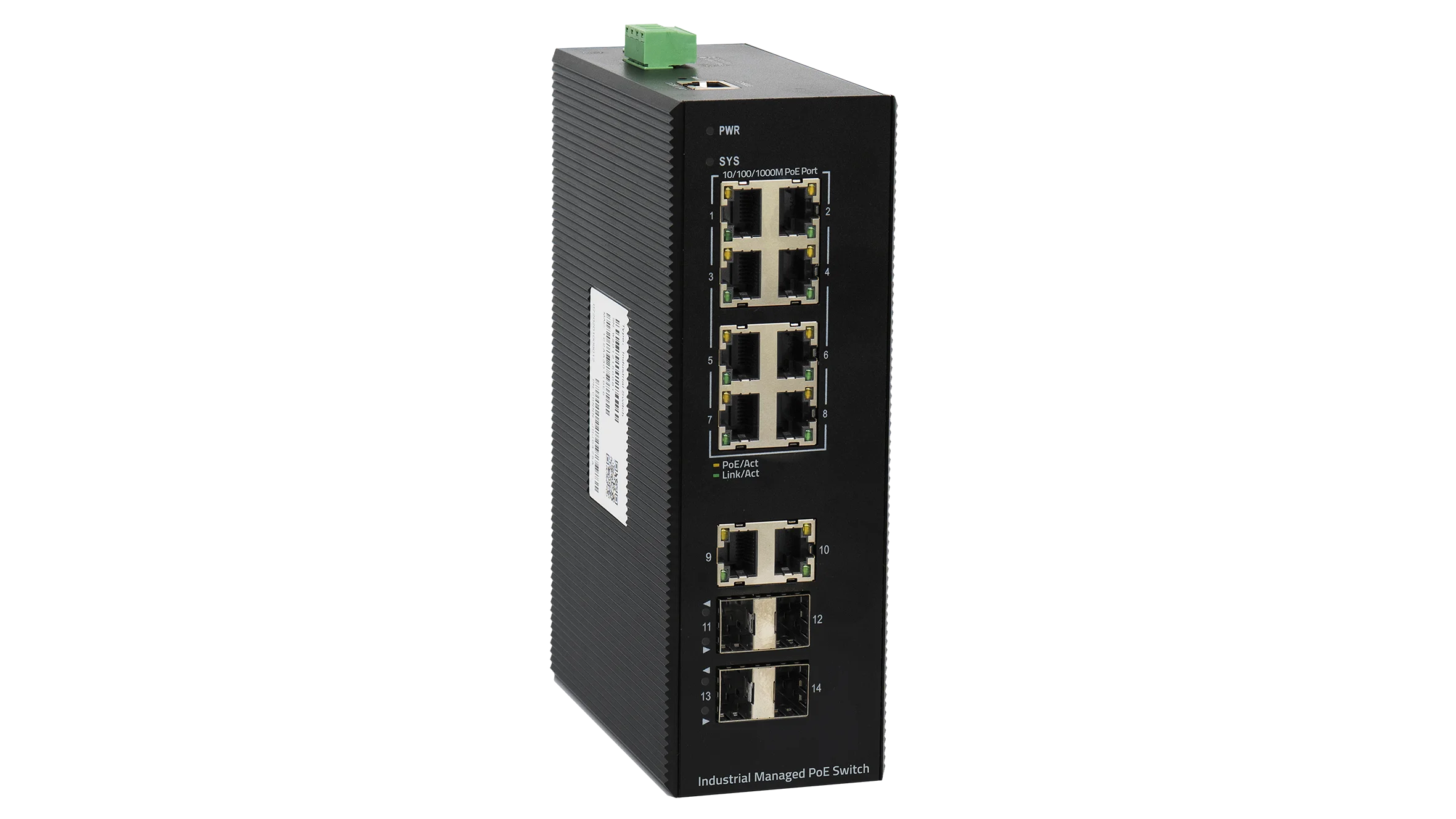 Industrial Poe Switch 2*ge Tx Ports 8*ge Poe Ports 4*ge Sfp Port ...