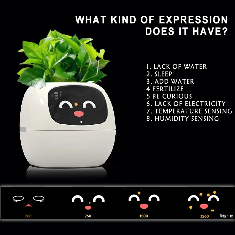Smart Mimi Flower Pot - AI Sensor Facial Interaction APP