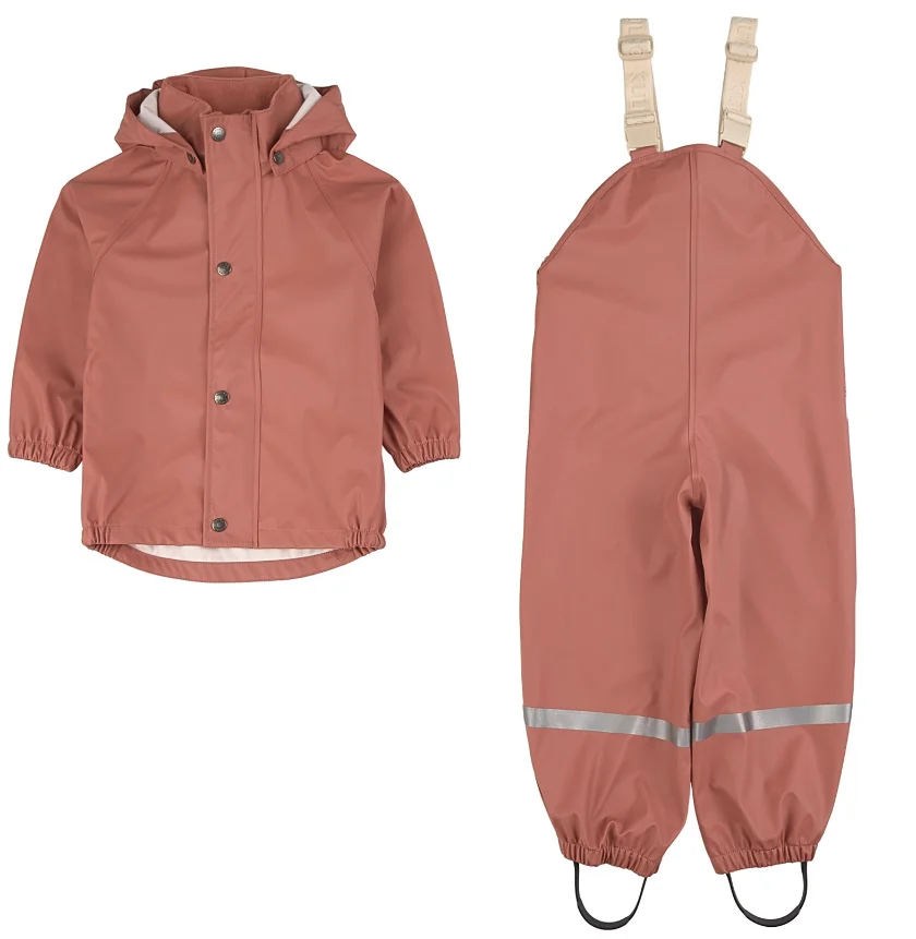 Kids Rain Suit With Pants Pu Coating Oeko-tex Standard Rain Wear Our ...