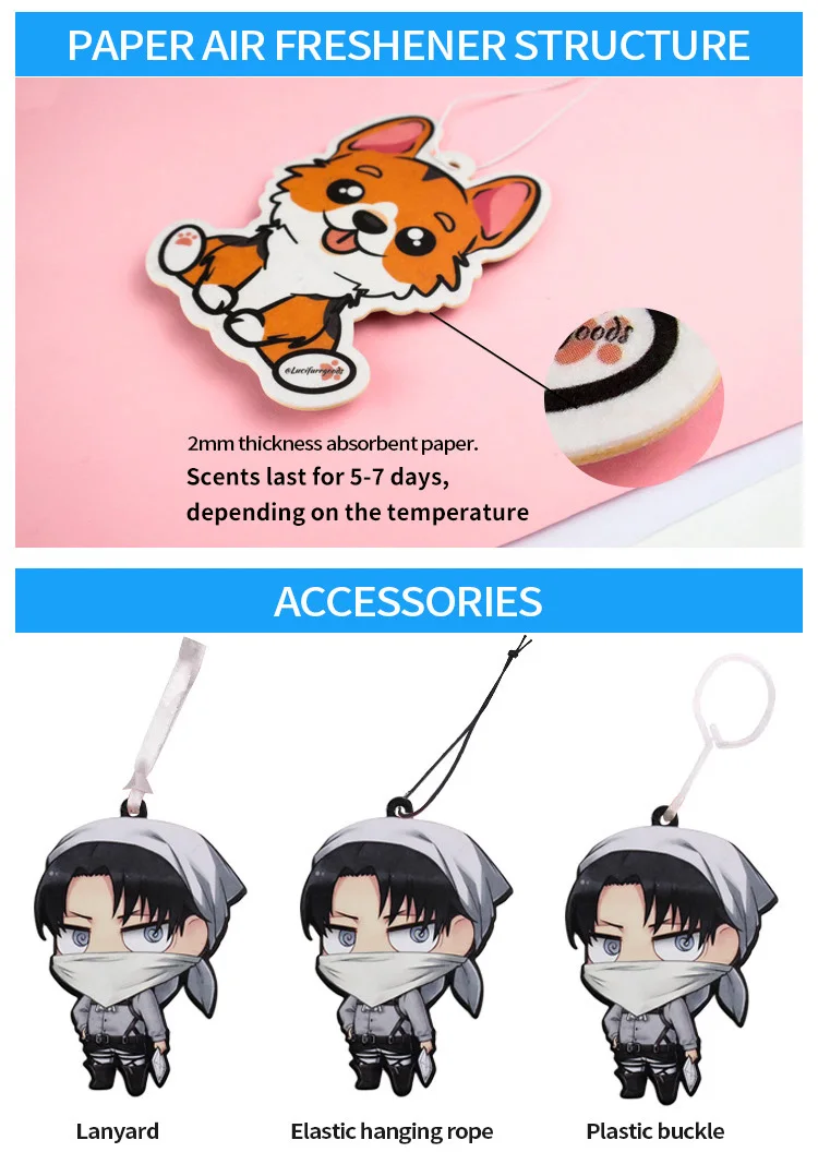 Long Lasting Scents Paper Perfume Hanging Luxury Accessories Custom Car ...