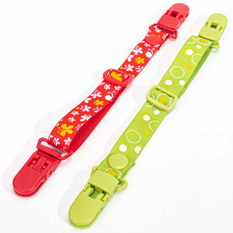 Custom Cute Design High Quality Pacifier Clip Soother Holder Lanyards ...