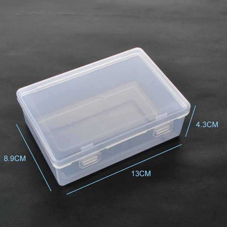 Rectangular Plastic Boxes Empty Storage Organizer Containers With ...