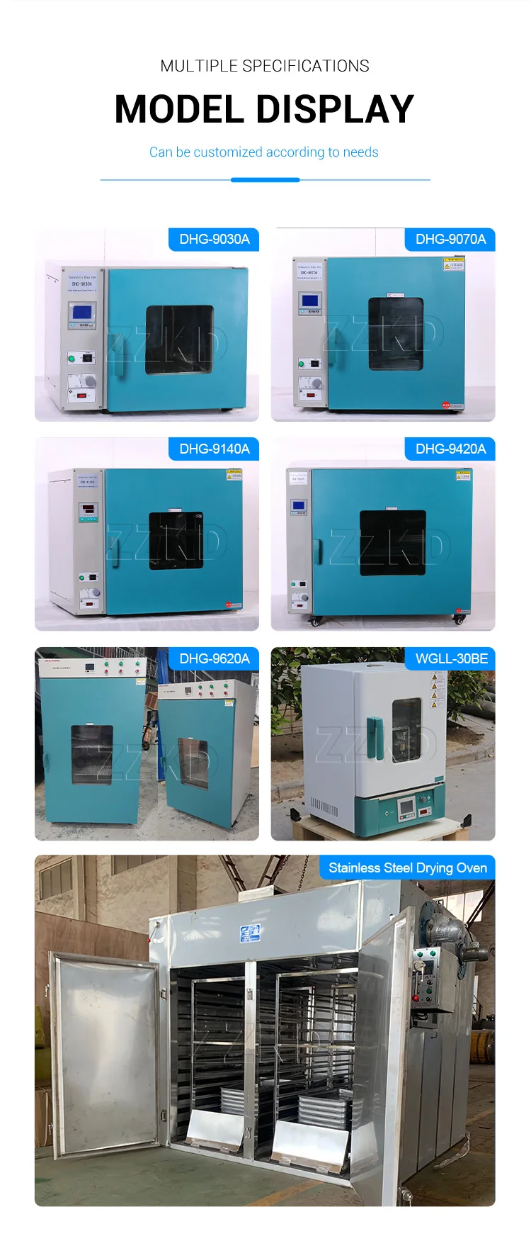 Stainless Steel Lab Drying Oven with Blower Fan - Factory Price