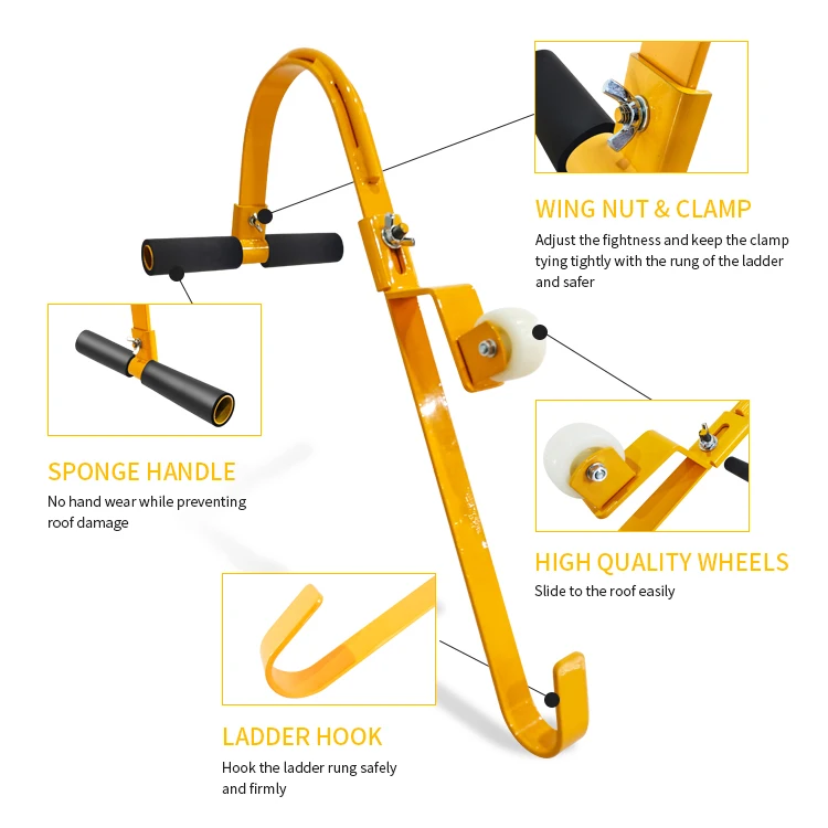 Jh-mech Heavy Duty Ladder Hook - Easy Setup & Versatile Use