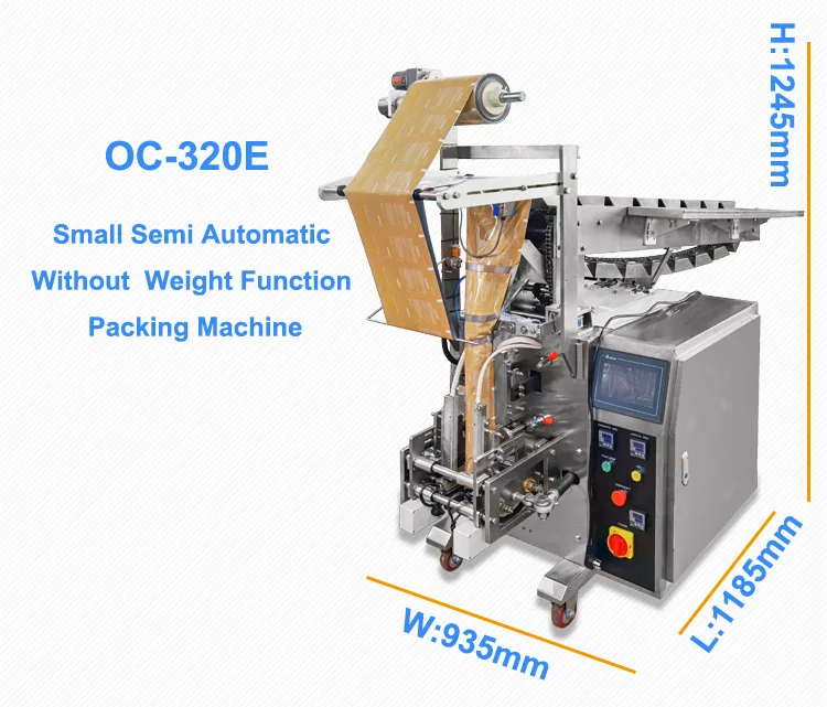 Semi-automatic Sweets Packing Machine Hard Candy Packing Machine Sachet ...