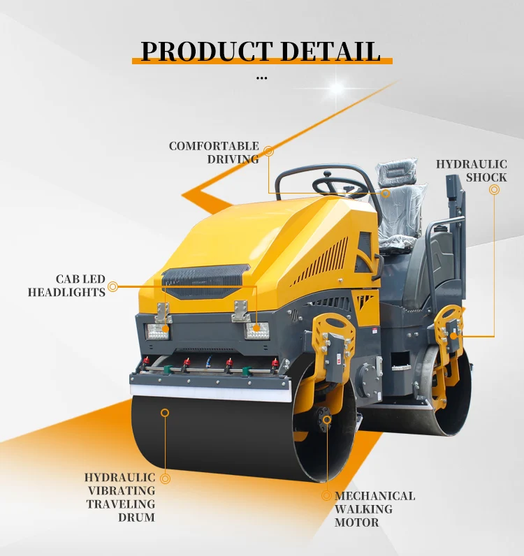 Chinese Famous Road Roller - 2 Ton Fully Hydraulic Compactor
