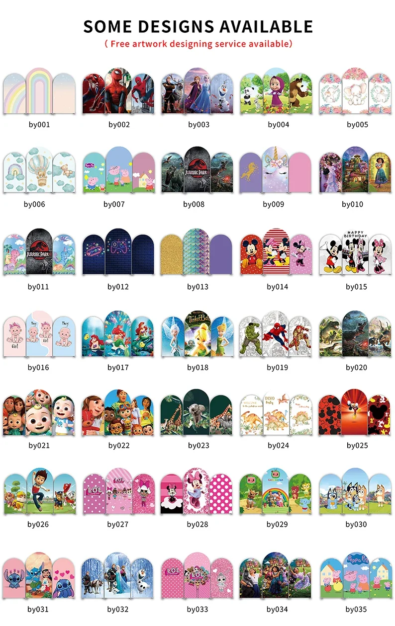 Alibaba.com: Custom Made Cartoon Arch Covers for Backdrop Arch, Free ...
