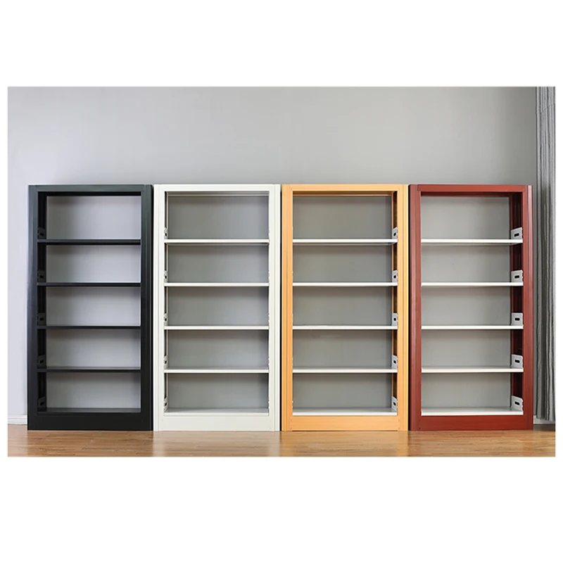 Industrial Bookcase Bookshelf Iron Bookstore Furniture School Library ...