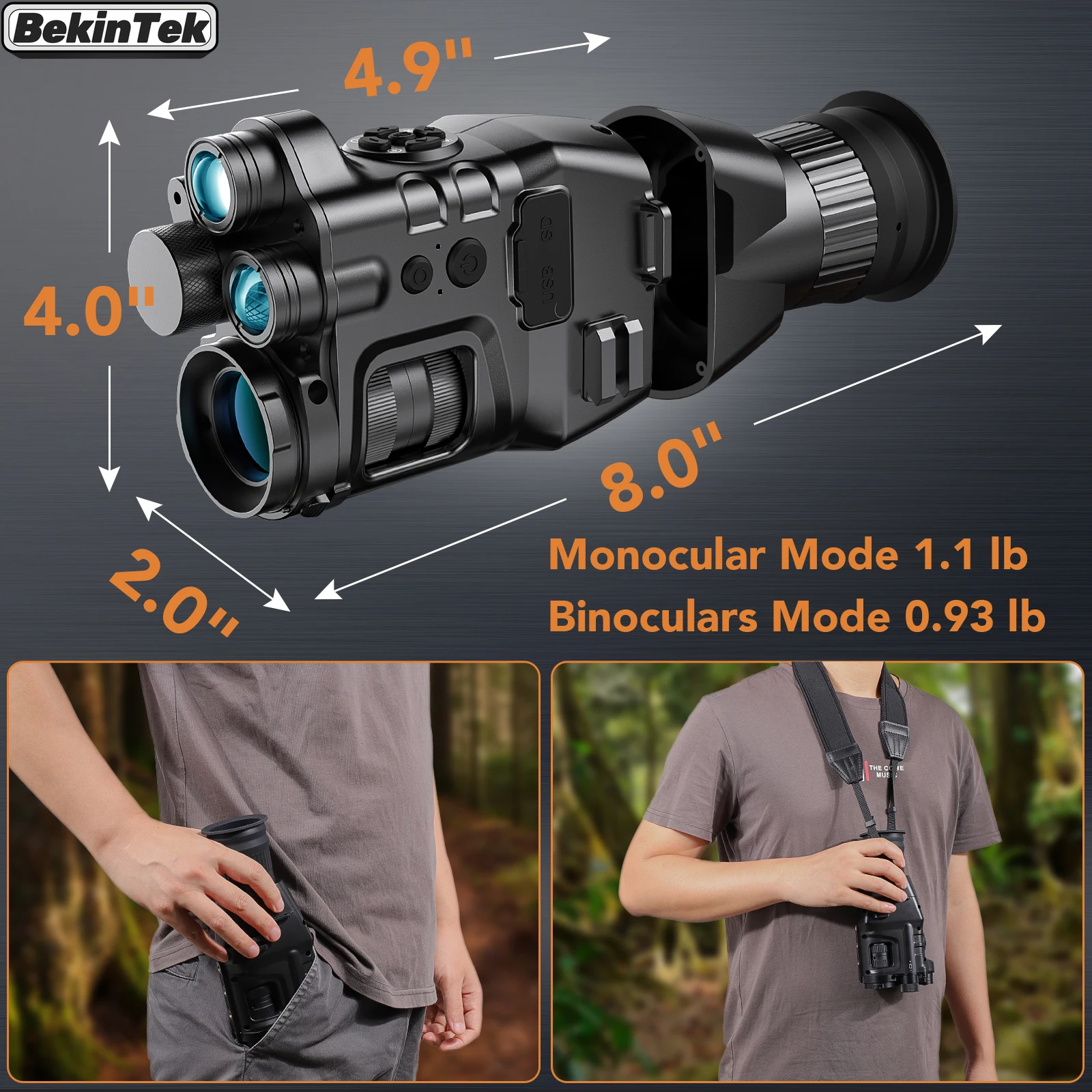 Nvg Digital Night Vision Binoculars Optics Telescope Zoom Full Thermal ...