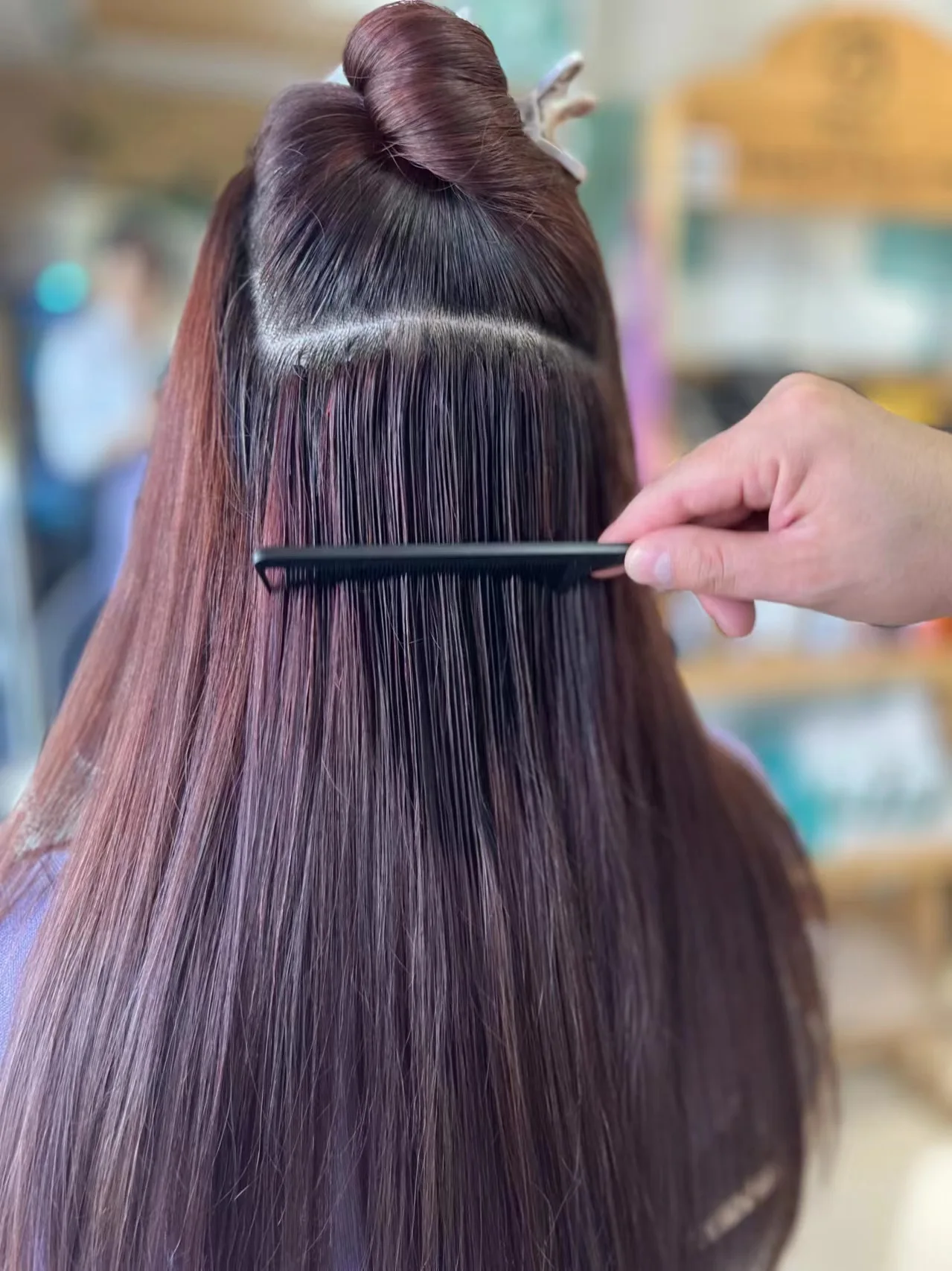 H6 Hair Extention 100 Human Hair Nano Micro Beads Human Hair Extension ...