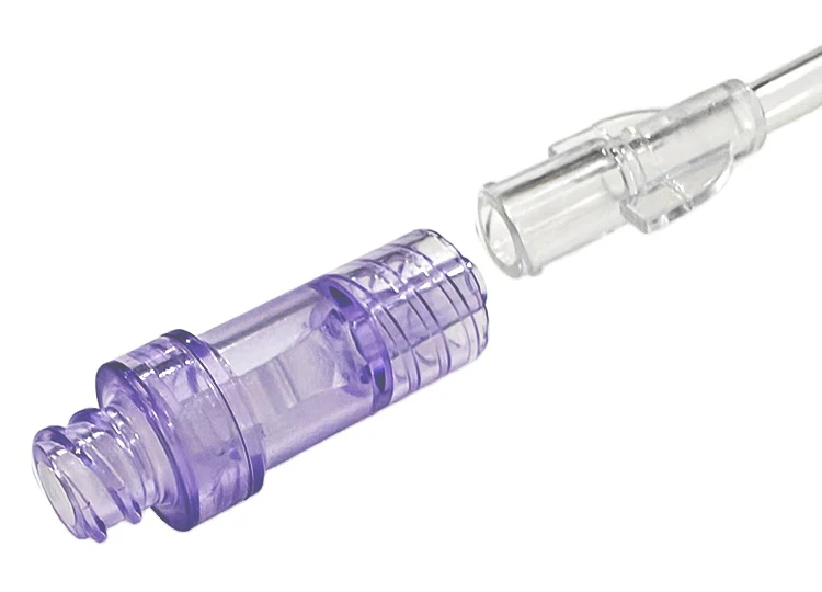 Iv Extension Tube Line with Injection Ports Needle Free Connector Iv ...