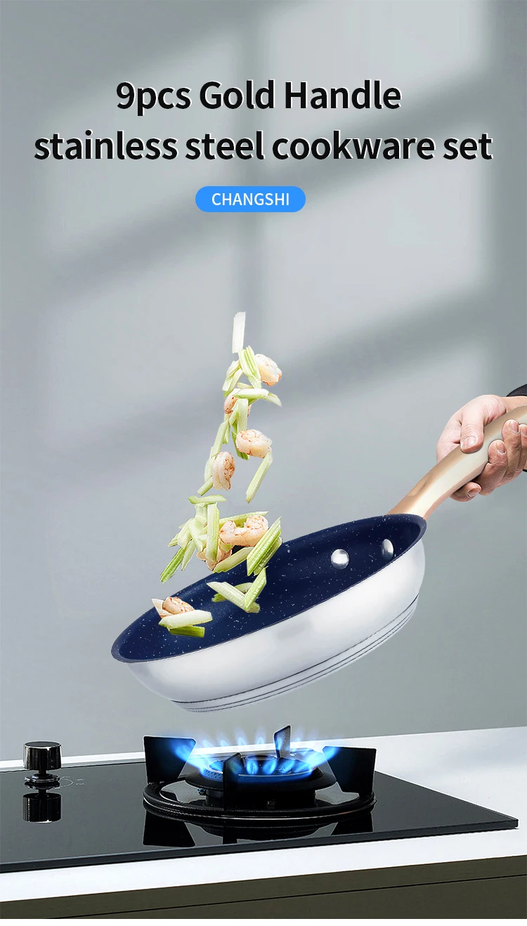 Stainless Steel Cooking Pots Sets Nonstick Cookware Sets Non Stick ...