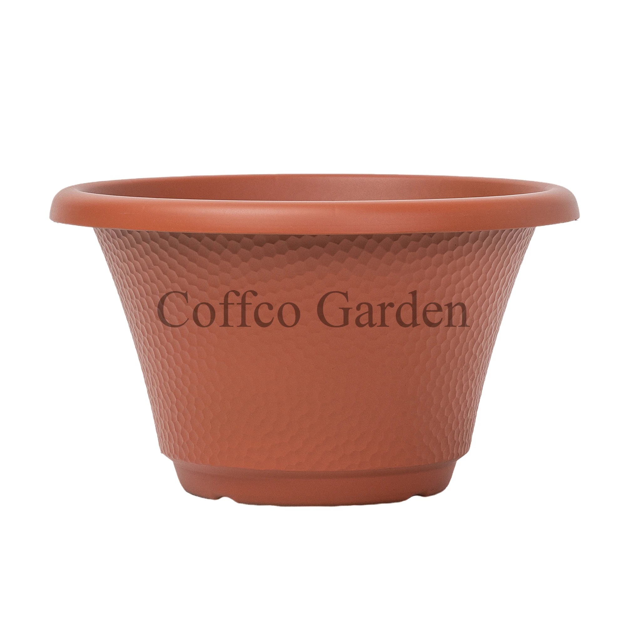 Honeycomb Effect Moon Face Round Flowerpot 12 Inch Plastic Planters ...