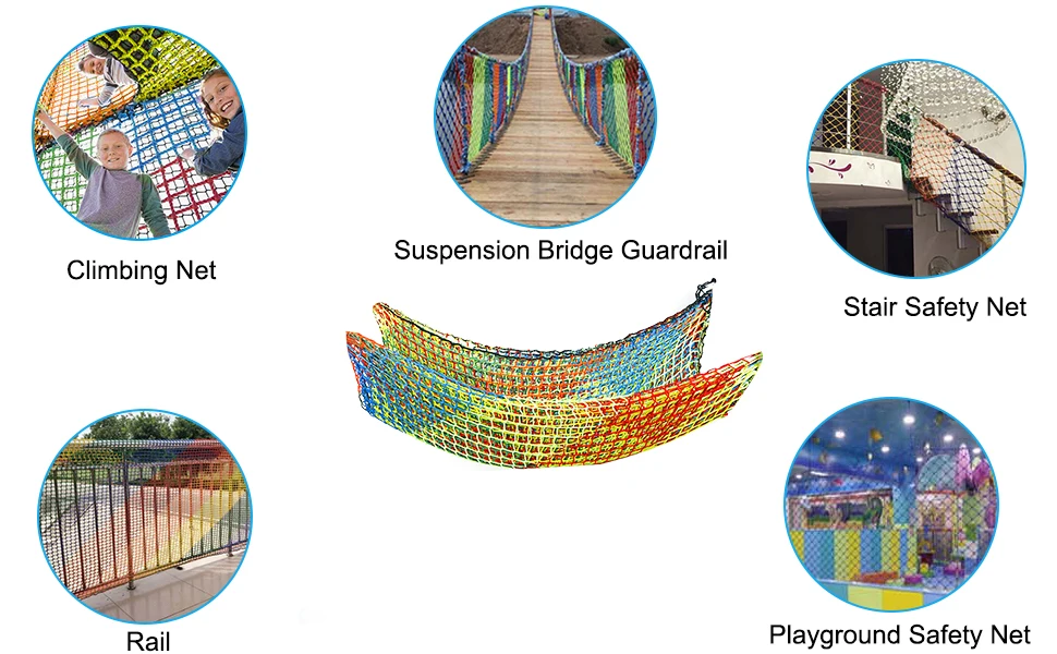 Obstacle Race Playground Climbing Net Sling Net Fall Prevention Net ...