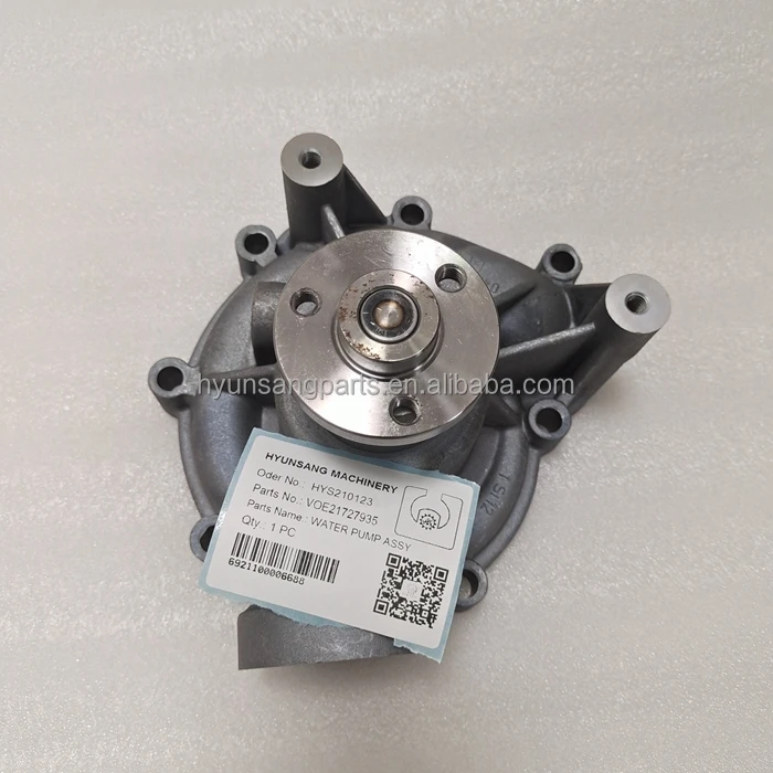 Hyunsang Excavator Spare Parts - Water Pump Assy VOE21727935
