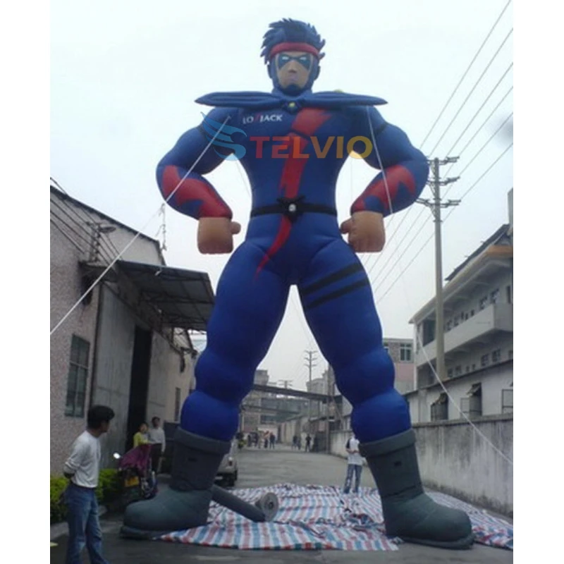 Customized Giant Inflatable Cartoon Character Model Inflatable Blue ...