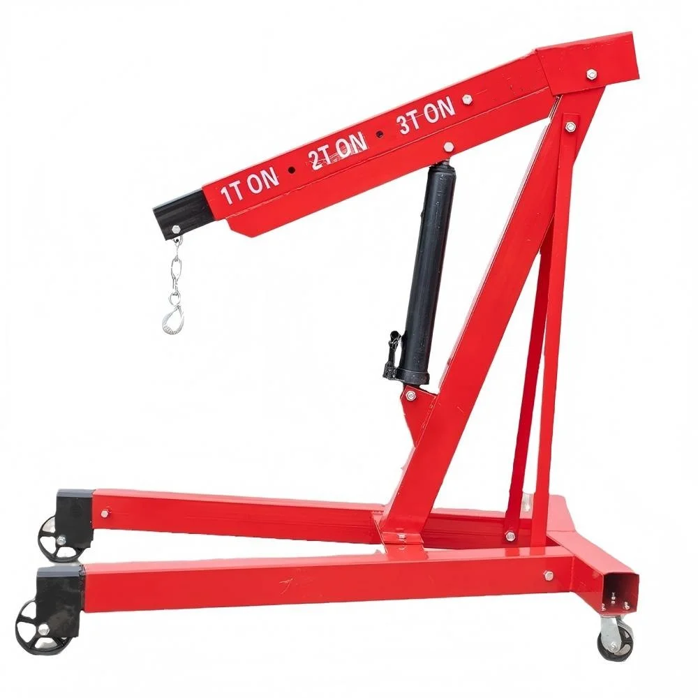 2 Ton Folding Shop Crane Hoist Lift Hydraulic Engine Crane Engine Hoist ...