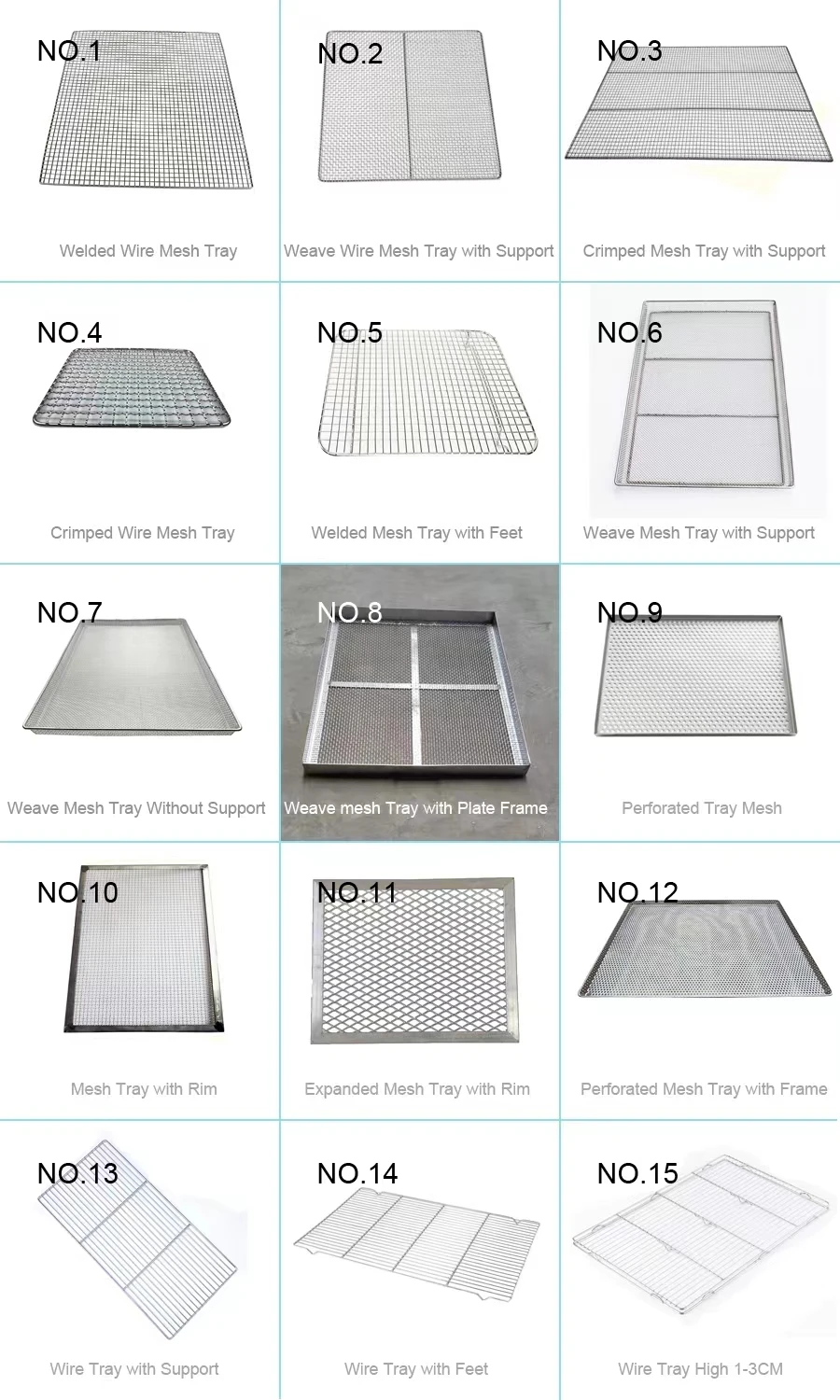 Stainless Steel Drying Trays - Custom Mesh for Baking