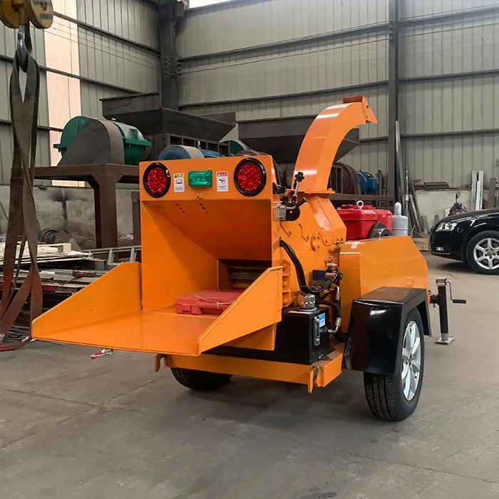 Forestry Diesel Mobile Wood Chipper Hydraulic Tree Stump Grinder Wood ...
