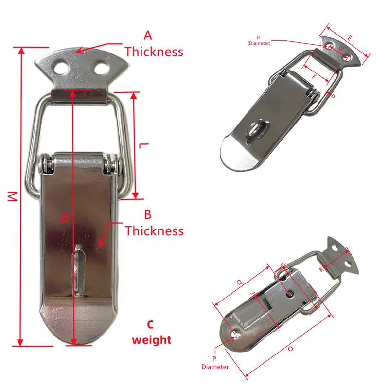 Customized New Product 201 Stainless Steel Hasp Toggle Clamp Over ...