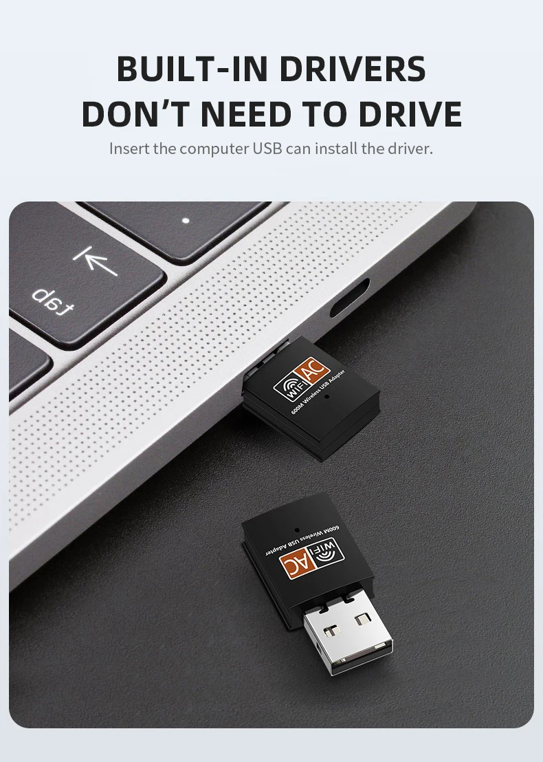 High Quality Dongle Usb Wifi Usb Wireless Network Card 2.4g 5g Dual ...