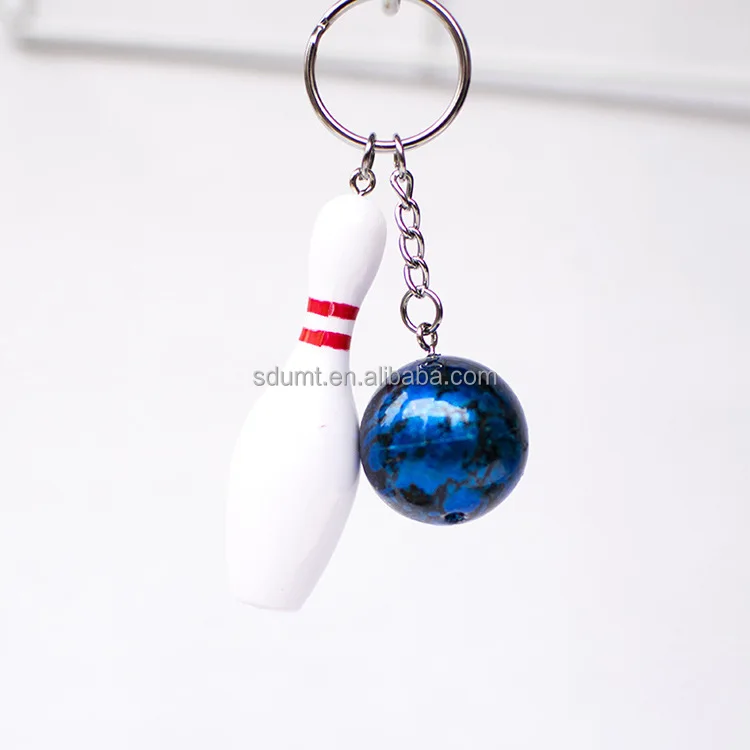 Resin Bowling Key Ring Gifts Bowling Ball Keychain And Bowling Key ...