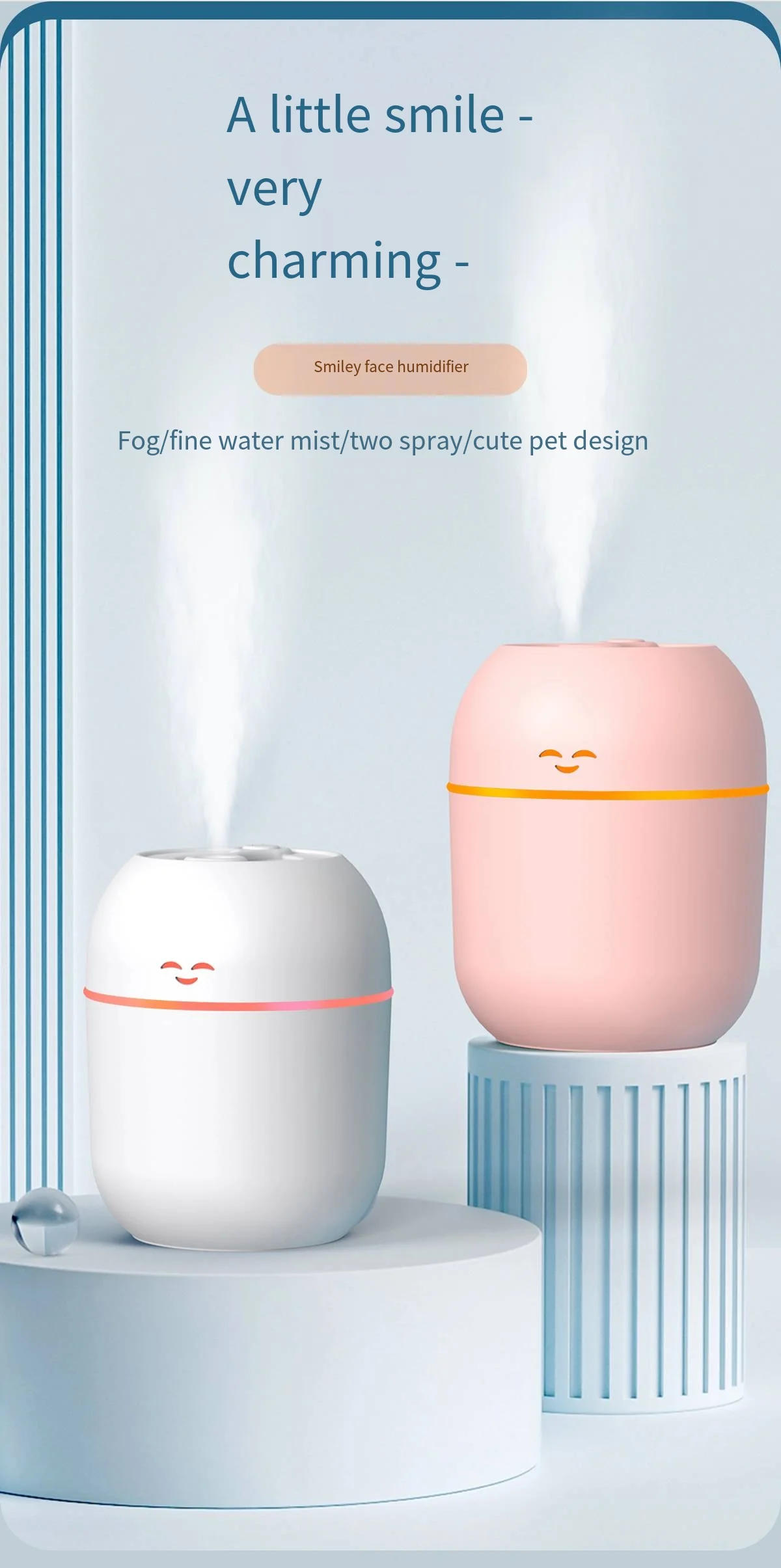 Air Water Humidifier Ultrasonic Car Humidifier Portable Usb Mini Night ...