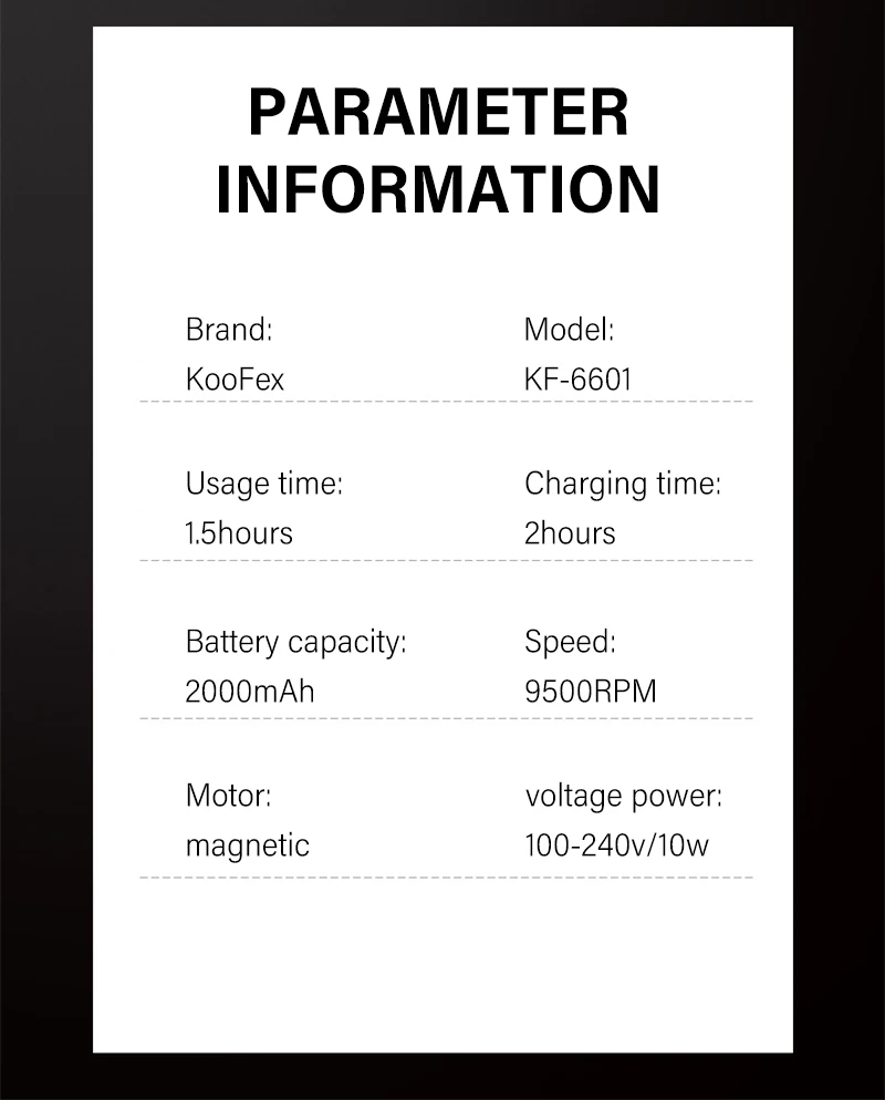 KooFex Hair Removal Professional 2000 Mah Large Capacity Battery 5 ...