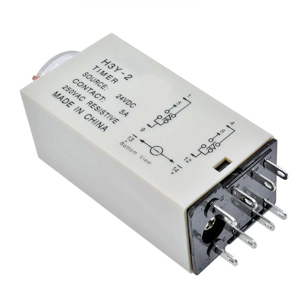 Delay Timer H3y-2 Time Relay With Base Countdown Timer Mini Time Relay ...