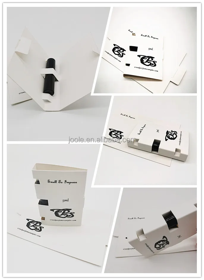 Perfume Cosmetics Sample Packaging - Customized Folding Card