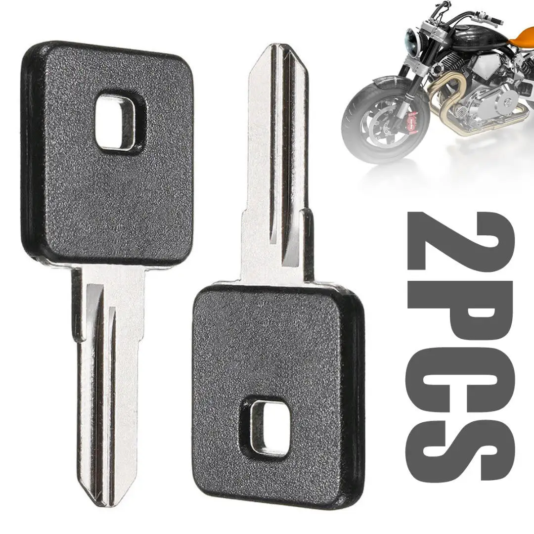 BRAND NEW 2 KEYS Black Replacement Uncut Harley Davidson