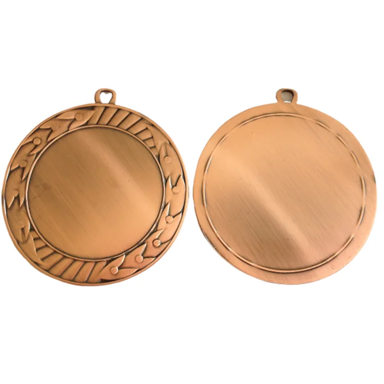 Custom Round Vintage Antique Medallion Metal Blank Gold Circle ...