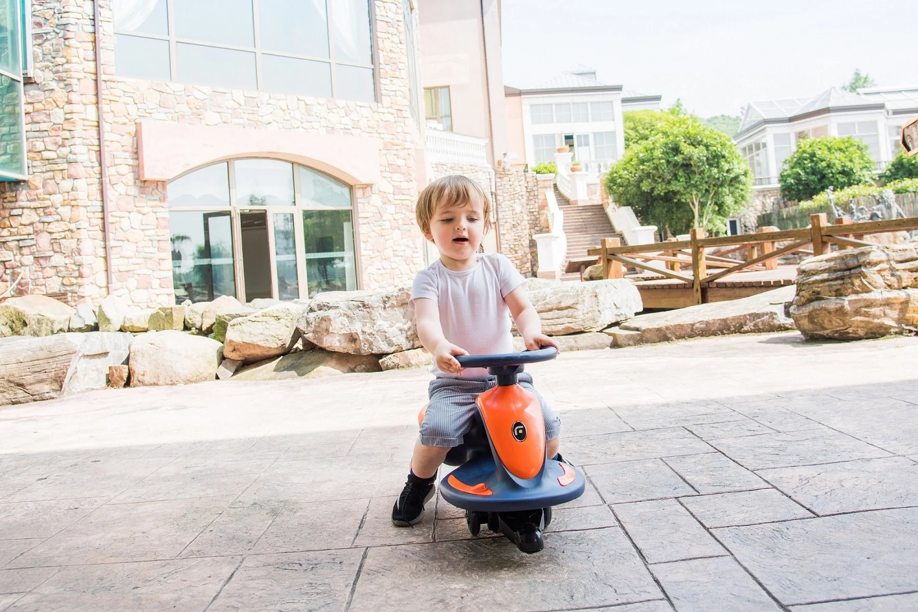 3-in-1 Electric Swing Car With Silent Flashing Wheels - Buy Electric ...