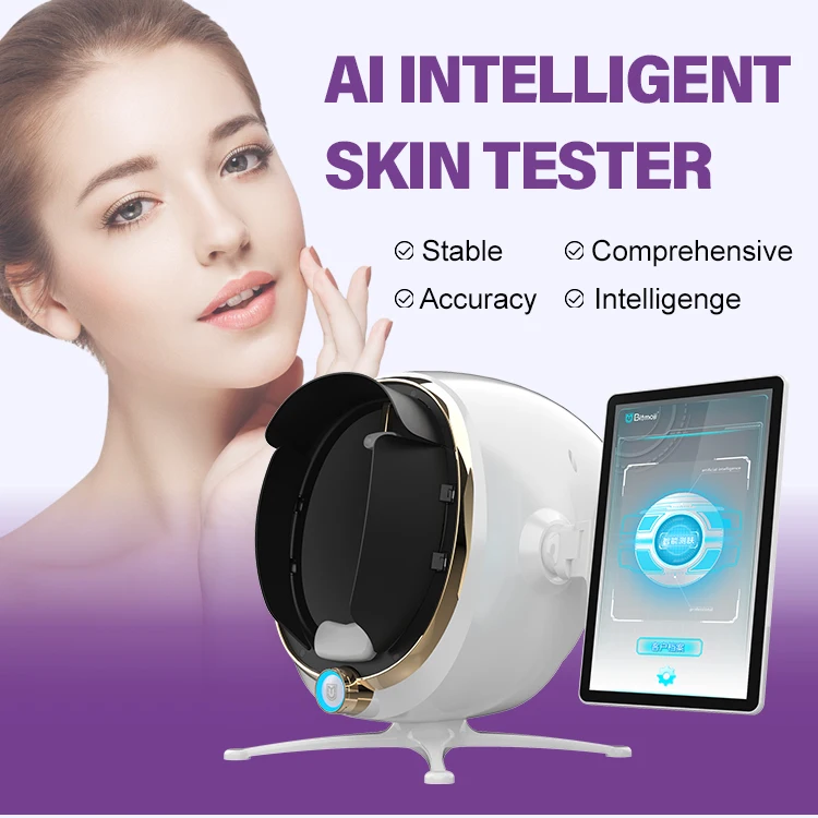 Newangie Skin Scanner Analyzer Device Portable Smart 3d Ai Digital Skin ...