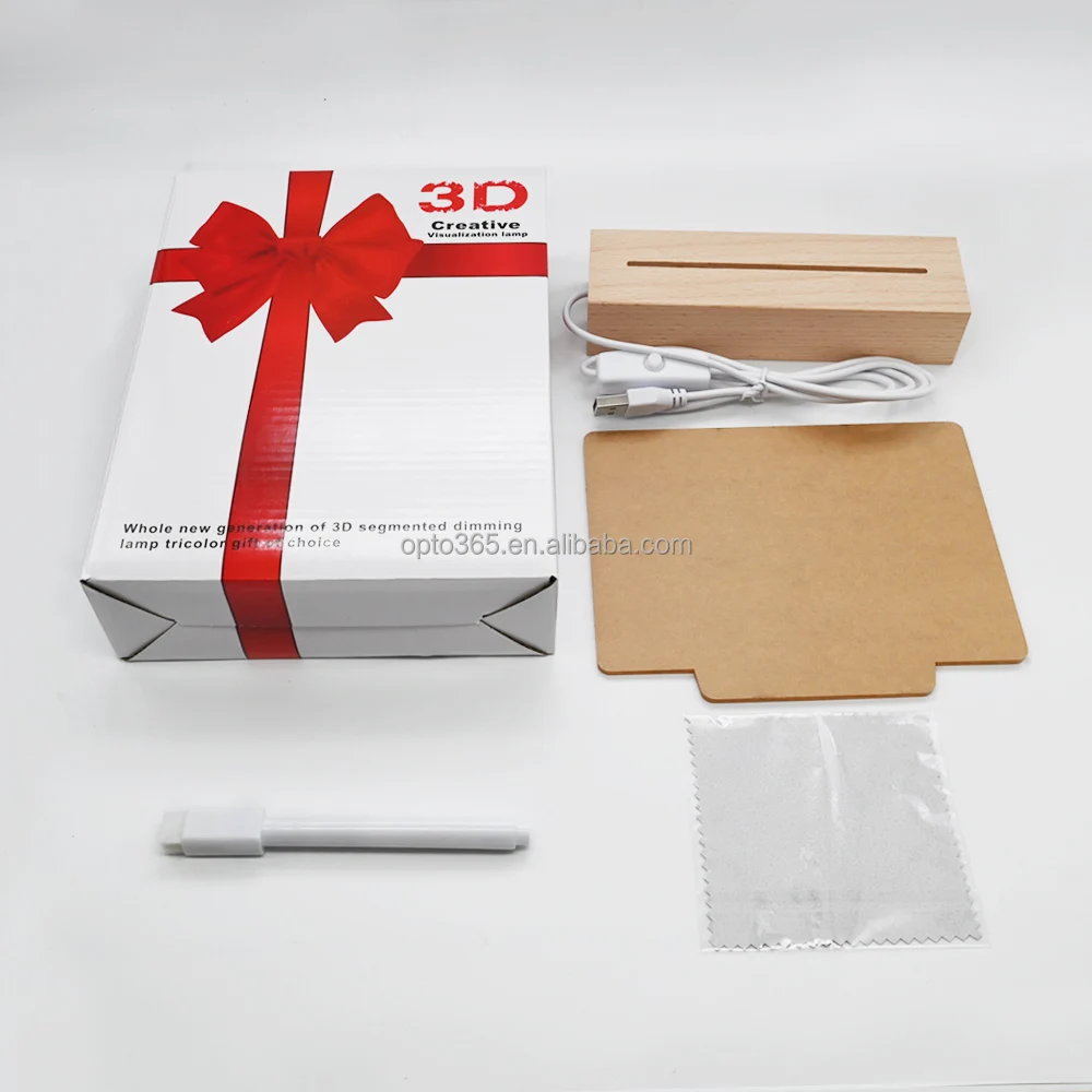 3d Led Illuminated Clear Acrylic Writing Dry Erase Glass Plexiglass ...