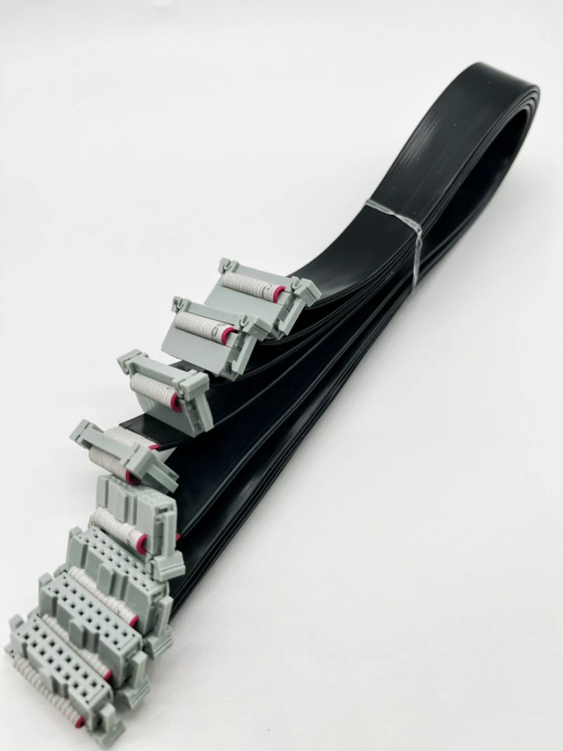 16 Pin IDC Flat Ribbon Cable Black PVC Coating with 1.27 mm Pitch ...