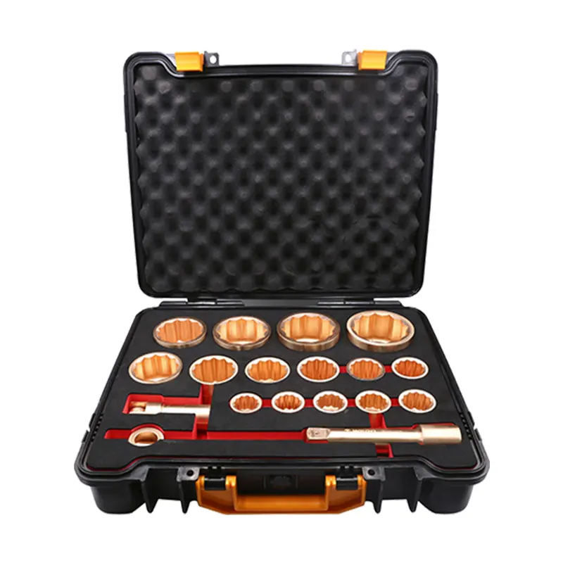 WEDO ATEX Non-Sparking 1/2"dr Socket Set-17pcs for Oil & Gas