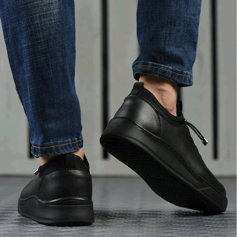 Dining Room Work Labor Protection Chef Shoes Leather Anti-slip Anti ...