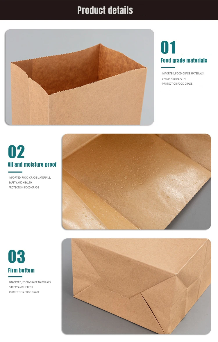 Customized Eco-biodegradable Kraft Paper Ziplock Bag Stand Pouch Snack ...