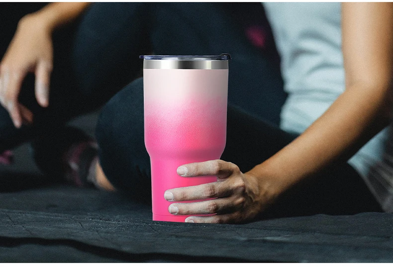 Eye-catching 30oz Portable Travel Tumbler Stainless Steel Double Wall ...