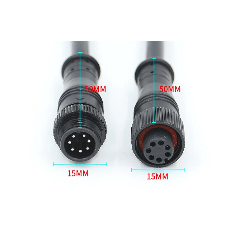 Custom Pcb M8 M12 Oem Male Female Wire Connector Metal 3 4 8 12 Pin Pcb ...