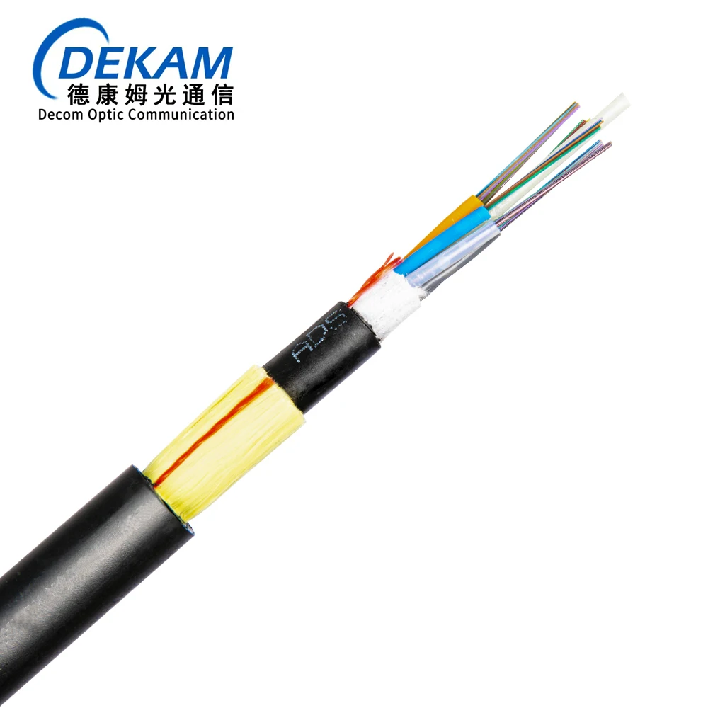 DEKAM ADSS Single and Double Jacket Fiber Optic Cable PVC Coated 24 ...