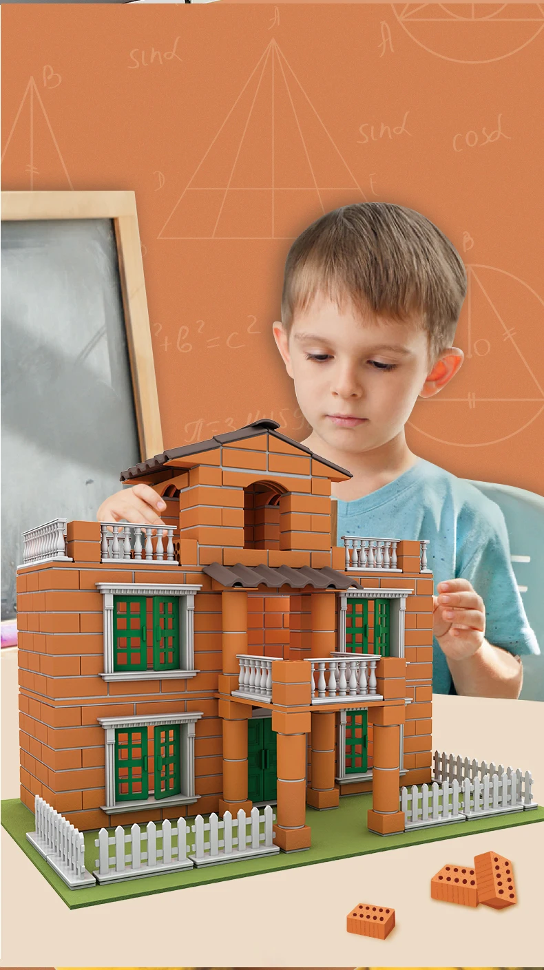 Cement Bricks Construction Engineering Set Stem Mini Architecture Build ...