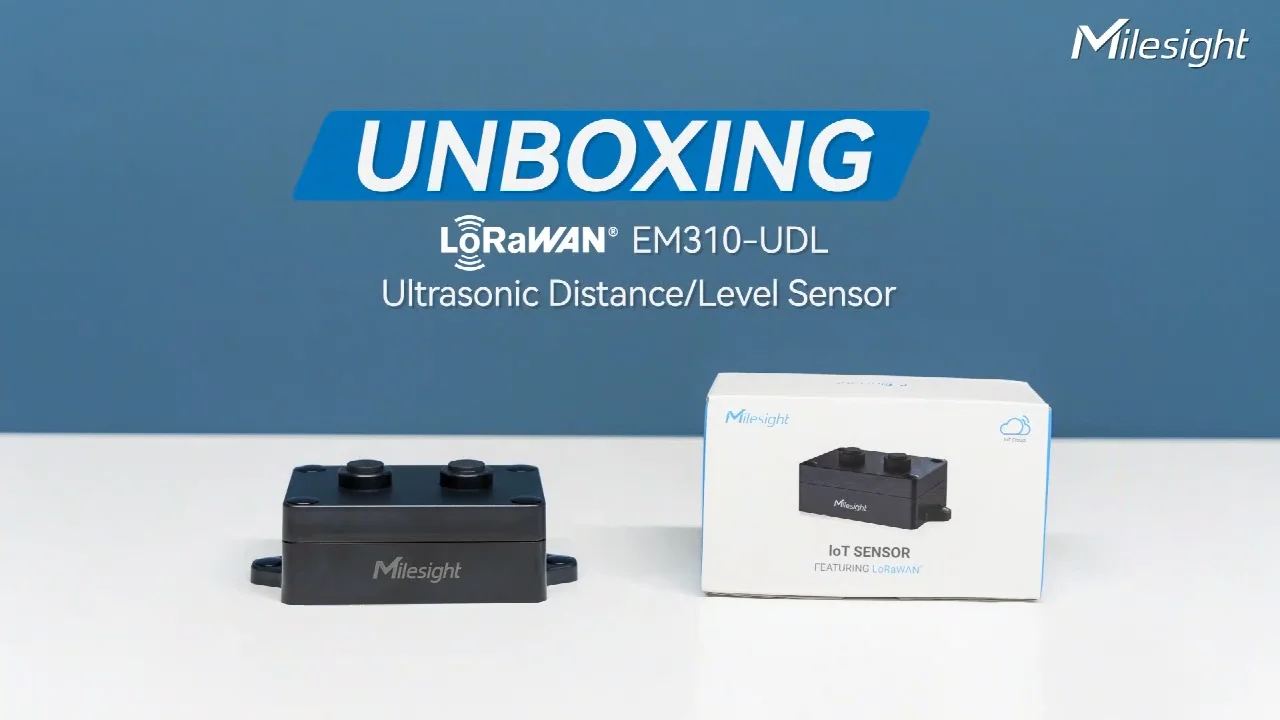 Milesight Em310 Udl Lorawan Ultrasonic Distance Level Sensor For Smart Bin Monitoring Buy