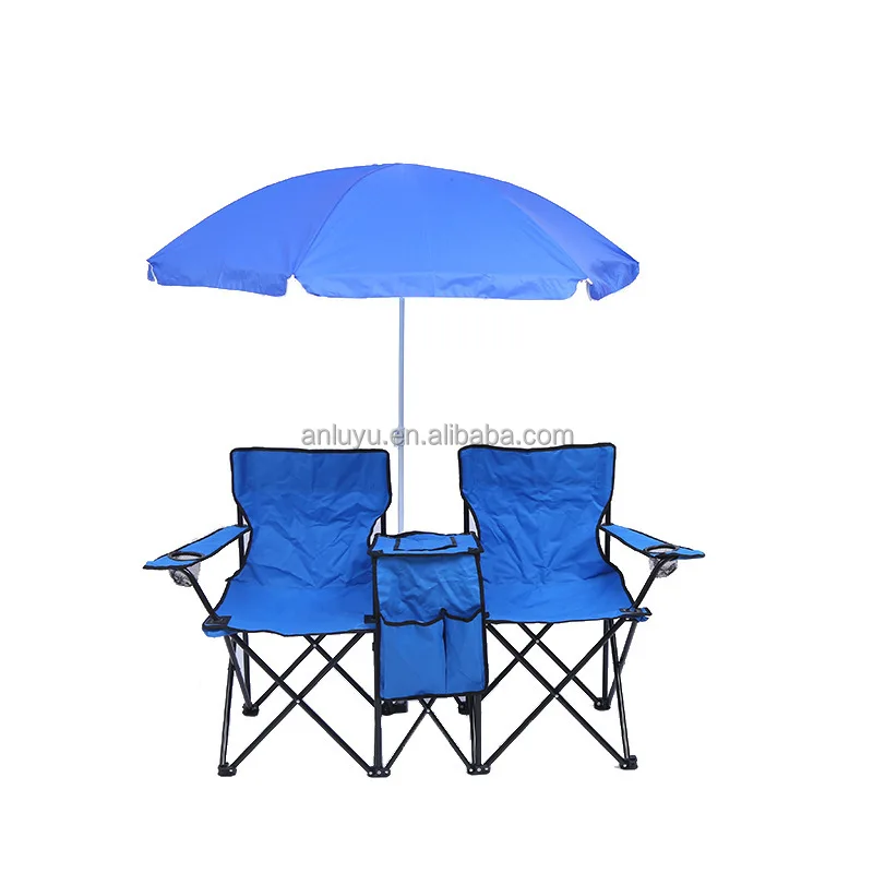 Outdoor Cheap Foldable Lawn Fishing 2-person Folding Double Beach Chair ...