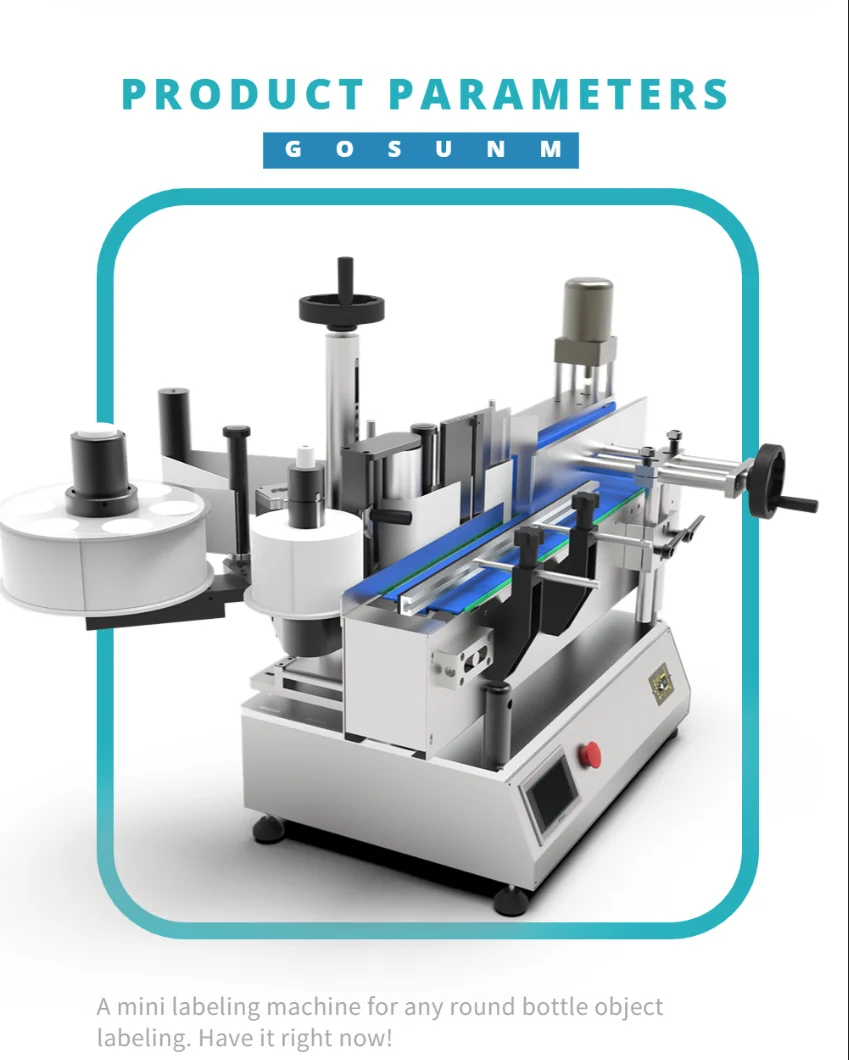 Semi-automatic Table Top Can Beer Juice Milk Beverage Roll Sticker ...